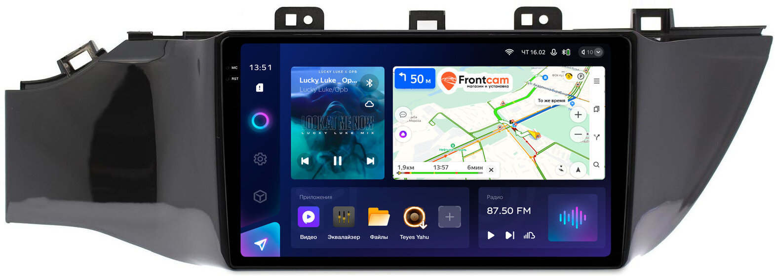 Штатная магнитола Teyes CC3 2K 4/64 9.5" RM-9078 Android 10 (4G-SIM, DSP, QLed) (без кнопки) Kia Rio 4, Rio X-Line 2017-2020