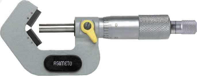 ASIMETO 151-02-0 Микрометр с призматической пяткой 60° 0,01 мм, 5-20 mm