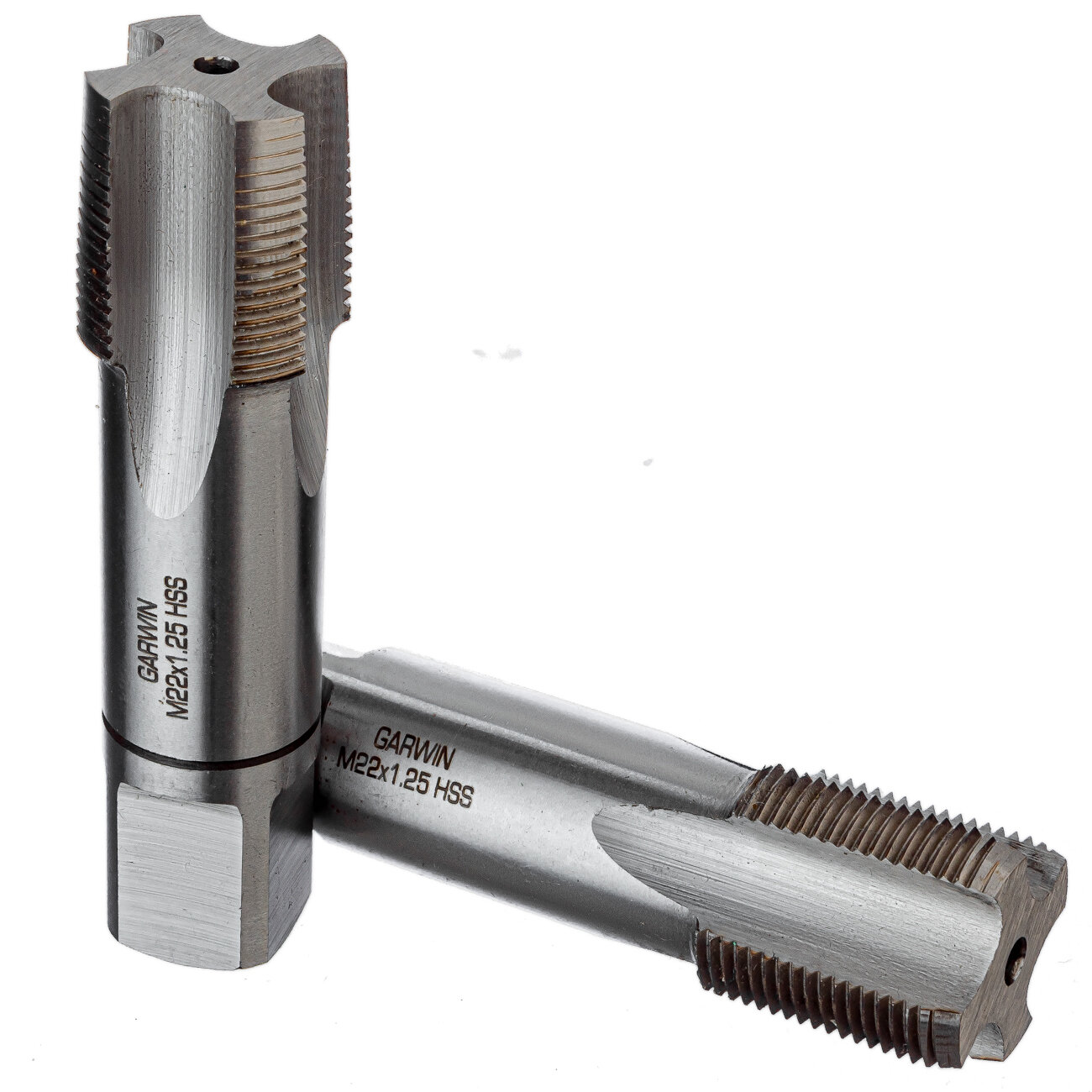 GARWIN INDUSTRIAL GM-TF220125 Метчики ручные Mf22x1.25, DIN 2181, HSS, 6H, комплект из 2 штук