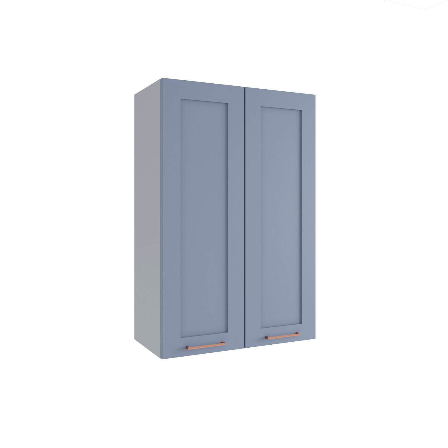 Кухонный шкаф навесной, ВП 600/2, Кухня Квадро, Серый / Лунный Свет