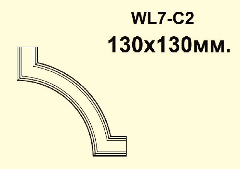 Угловой элемент для молдинга NMC WL7-C2, 1шт