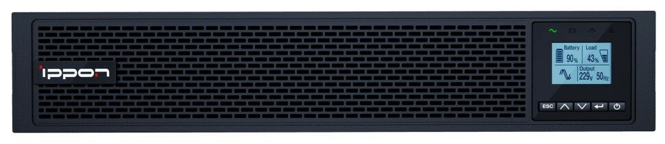 Источник бесперебойного питания Ippon Innova RT II 1000 1000Вт 1000ВА черный