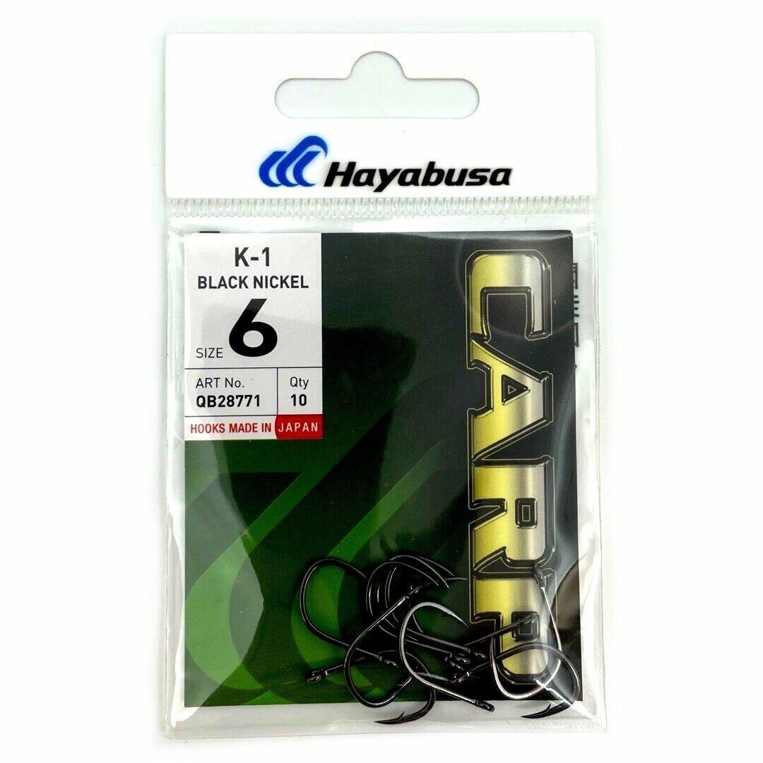 Крючки Hayabusa K-1 Black Nickel 6