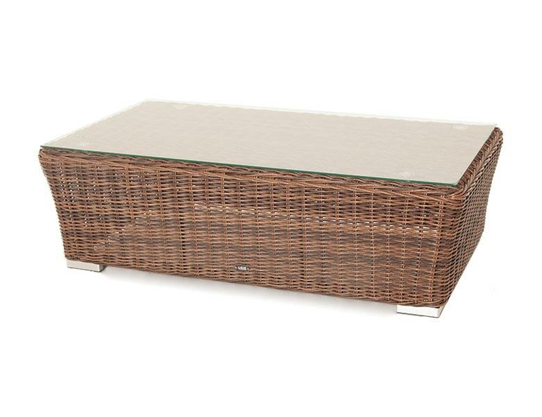 Стол журнальный 4SIS "Капучино" журнальный столик из искусственного ротанга, цвет коричневый арт. YH-S4133W brown