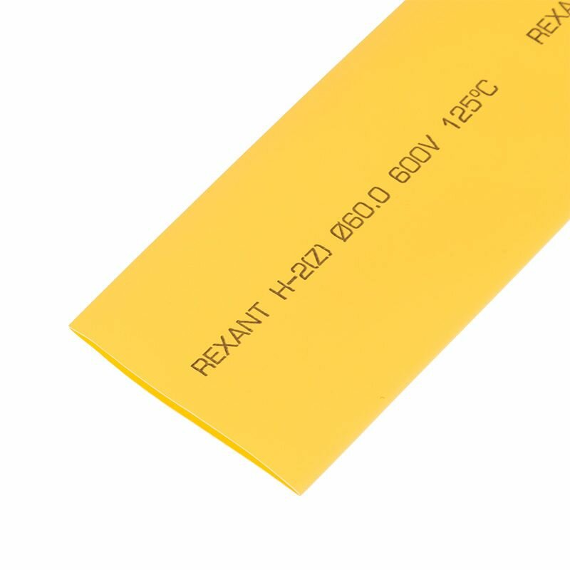 Термоусаживаемая трубка для проводов Rexant, диаметр 60 мм, термоусадка 2:1, 10 шт, 1м