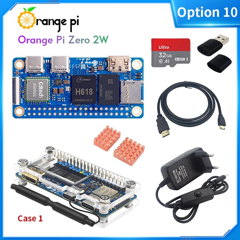 Orange Pi Zero 2 W мини-ПК Option 10, 1.5GB RAM