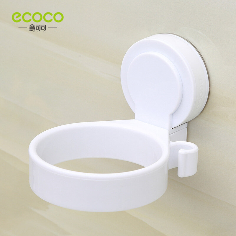 Вешалка для фена Ecoco "Итальянское какао", пластик, глянцевая, с присоской