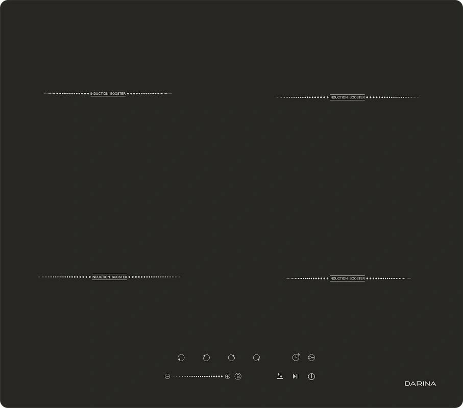 Индукционная варочная панель Darina 6Р ЕI 303 B, независимая, черный