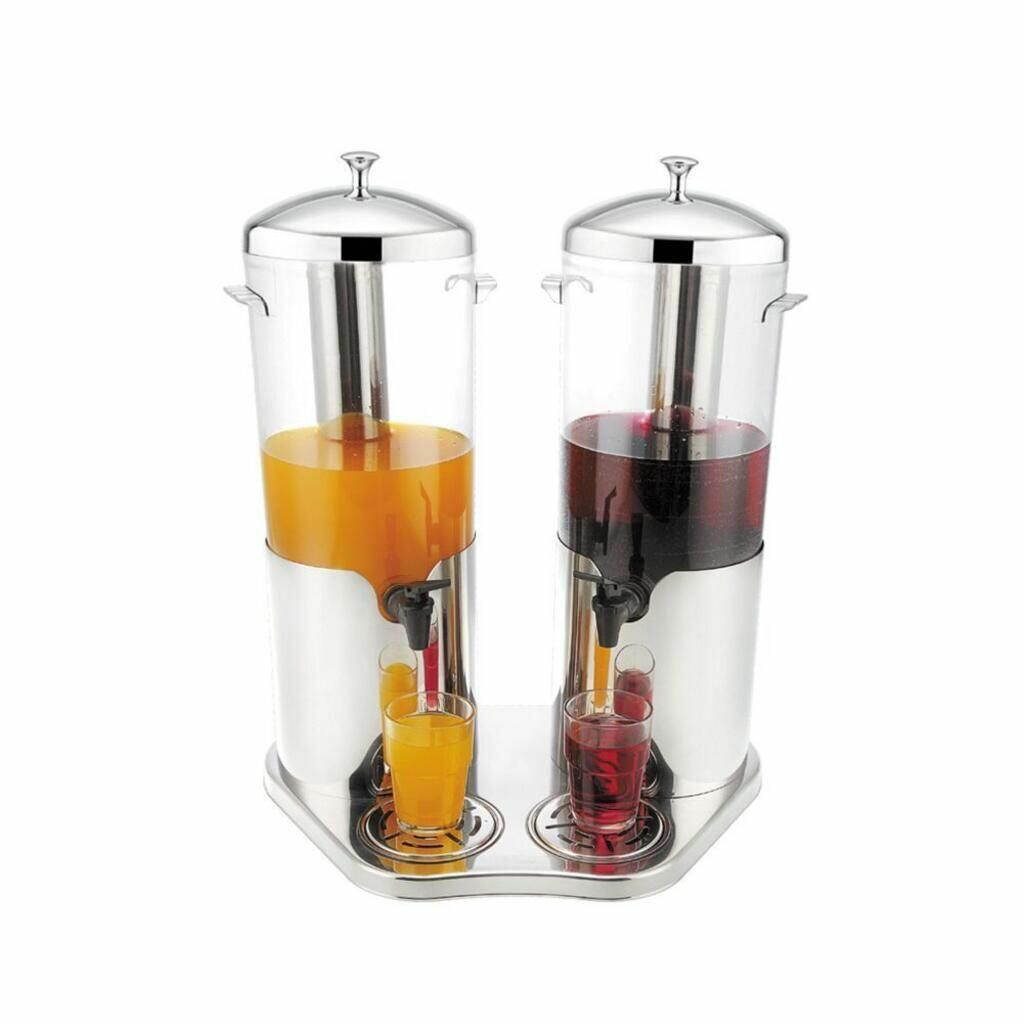 Диспенсер для сока двойной (холодных напитков) 5л. Sunnex H51,8, L42,5, B30,4см
