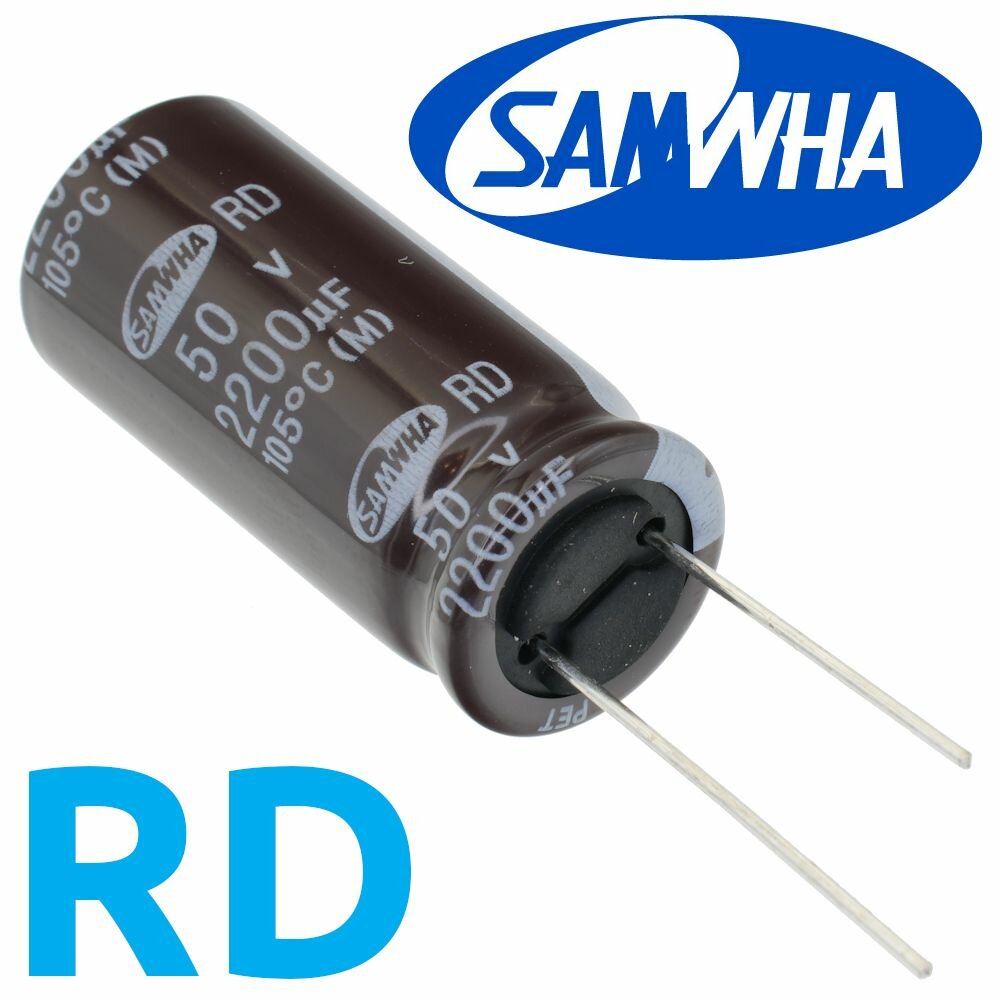 2200мкФ 50В / RD / 16x35 / 105 С / конденсатор электролитический (1шт)