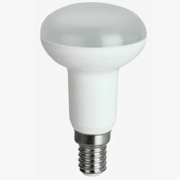 Лампа светодиодная, цоколь E14, мощность 6Вт, R50, 3000К, теплый свет