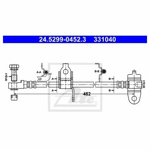 Шланг тормозной Ate 24529904523 для Ford TRANSIT