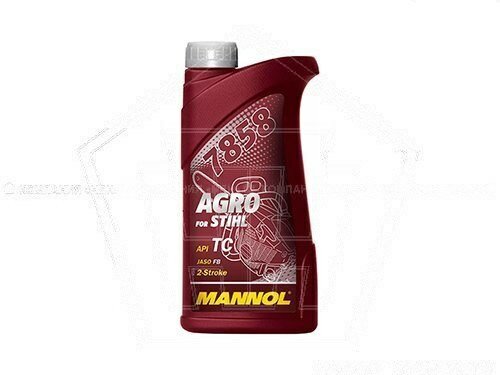 Масло mannol моторное 2-х тактное agro formula s (1л) синтетика