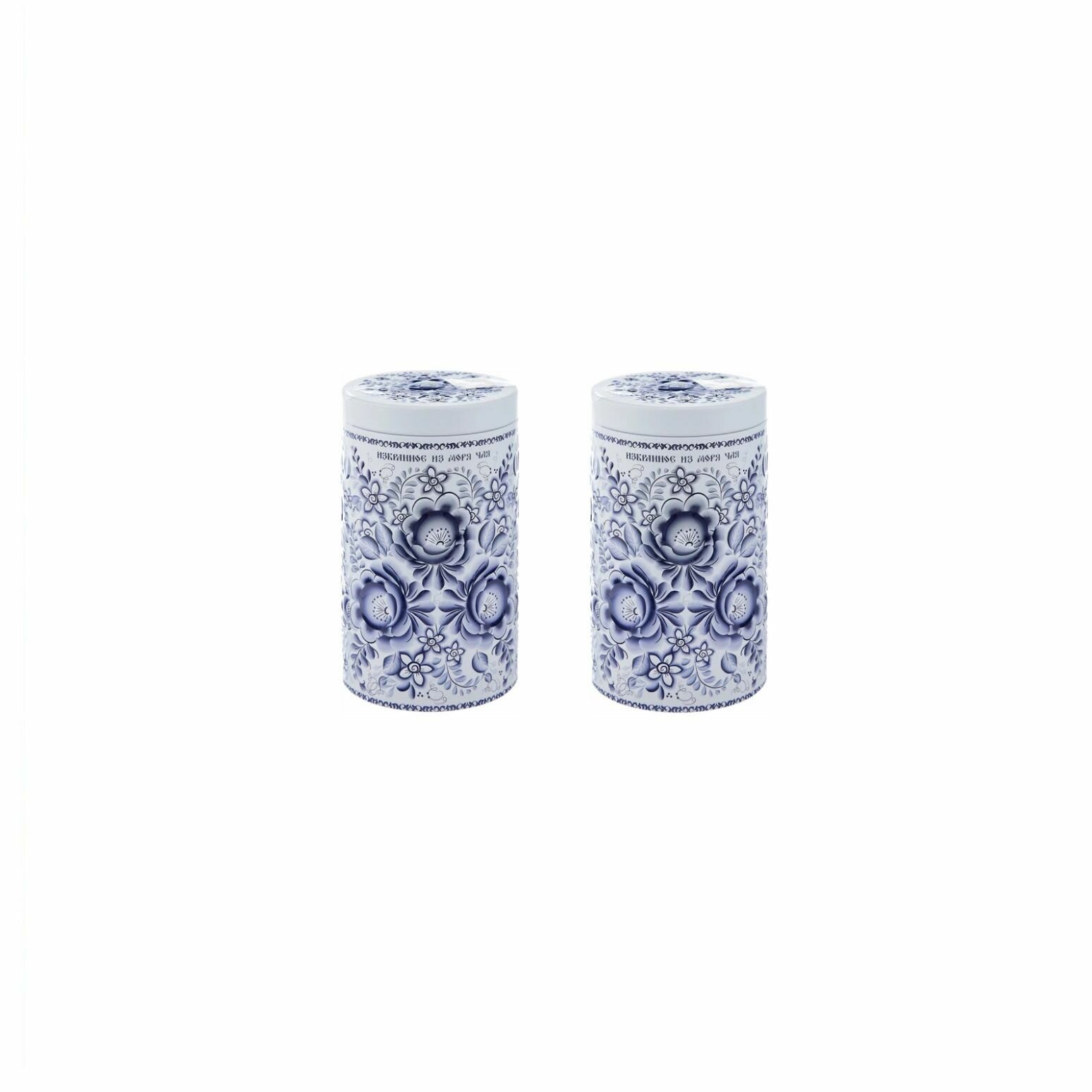 GET&JOY Чай листовой черный, Русские узоры, белая, 50 г, 2 уп