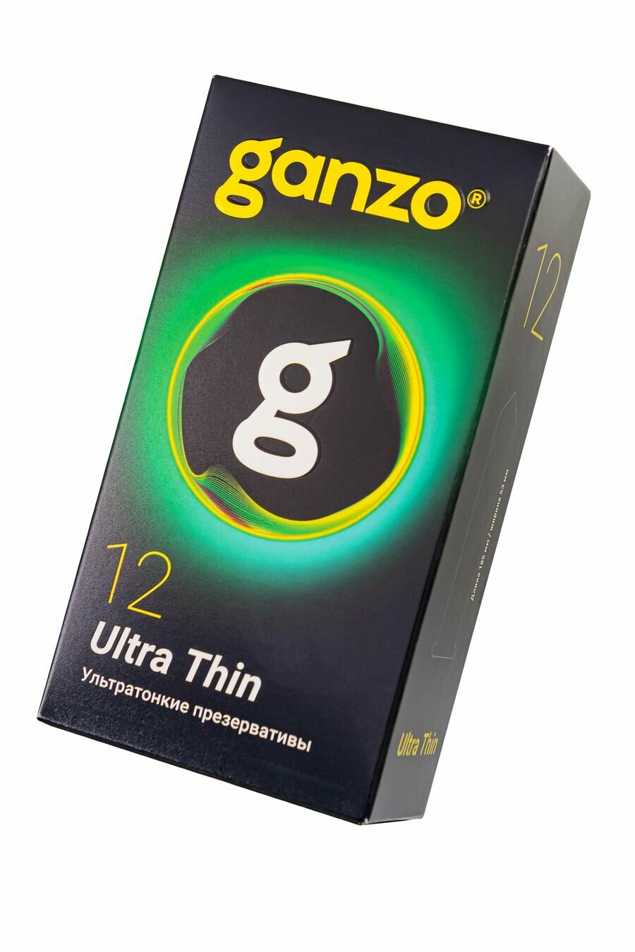 Презервативы Ganzo Ultra thine Ультра тонкие, латекс, 18 см, 5,2 см № 12