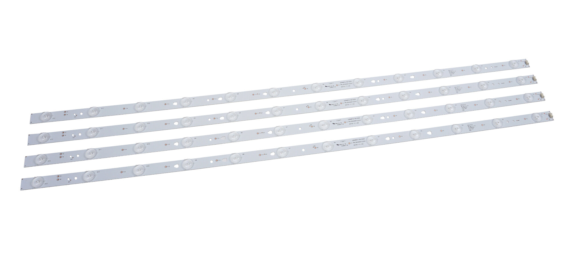 Светодиодная подсветка LED40D12-ZC14-04(A), 30340012203, LED40D12-ZC14-04(B), 40" для телевизора Haier LED40ME1000, LE40A7100L, LE40B3000, LE40A3000, 40E3500 (12 led) 4шт