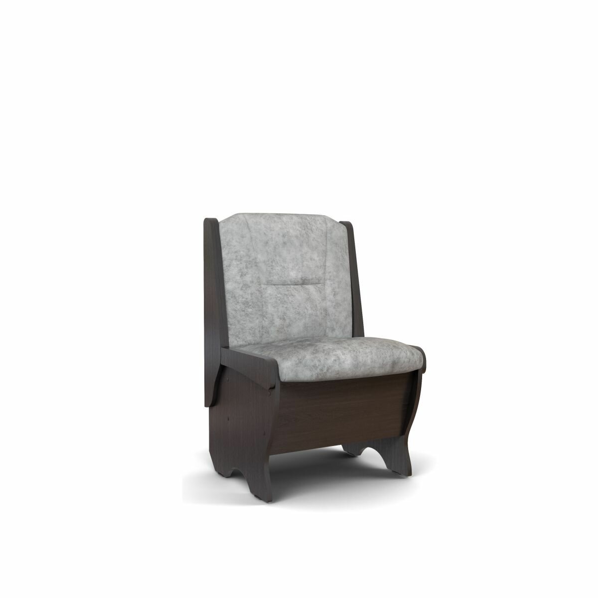 Скамья "лотос" малая (550мм) Венге/Велюр Графит (Бител)