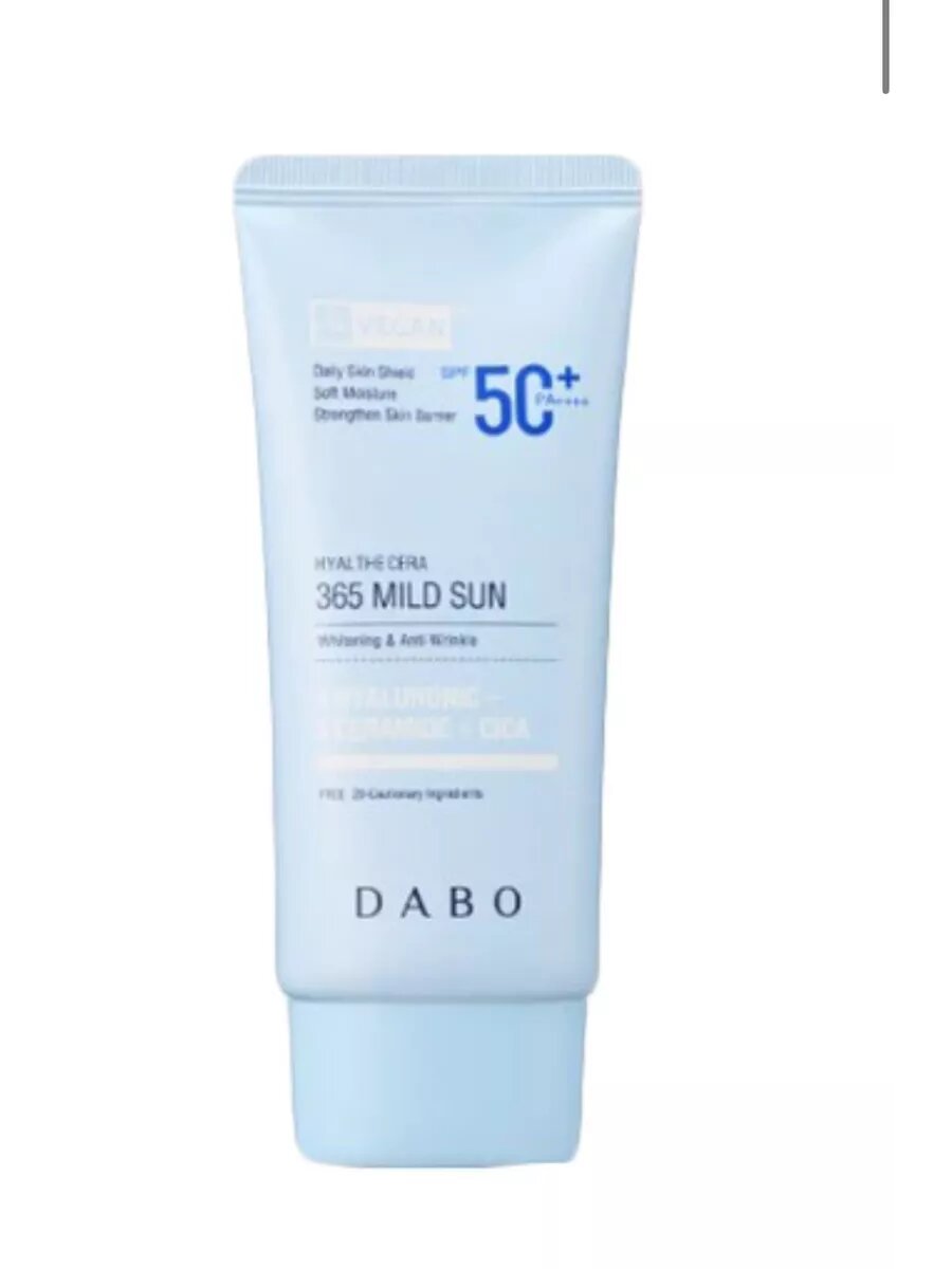 Солнцезащитный крем Dabo Hyal The Cera, SPF50+, PA++++, для всех типов кожи