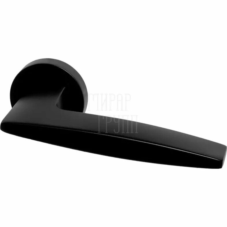 Дверная ручка Armadillo на круглой розетке "SQUID" URB9 черный