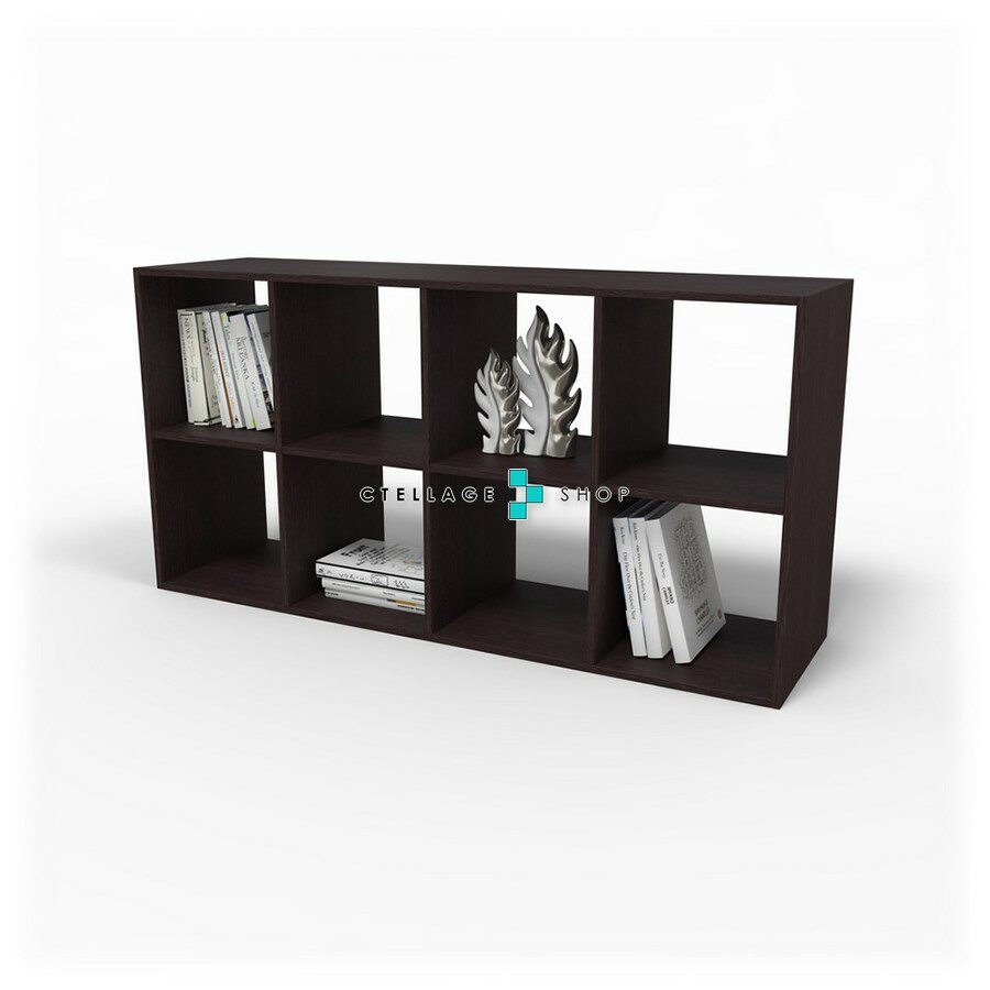 Стеллаж 8 секций (4х2) / Венге / Гл. 39 см / серии CTELLAGE.