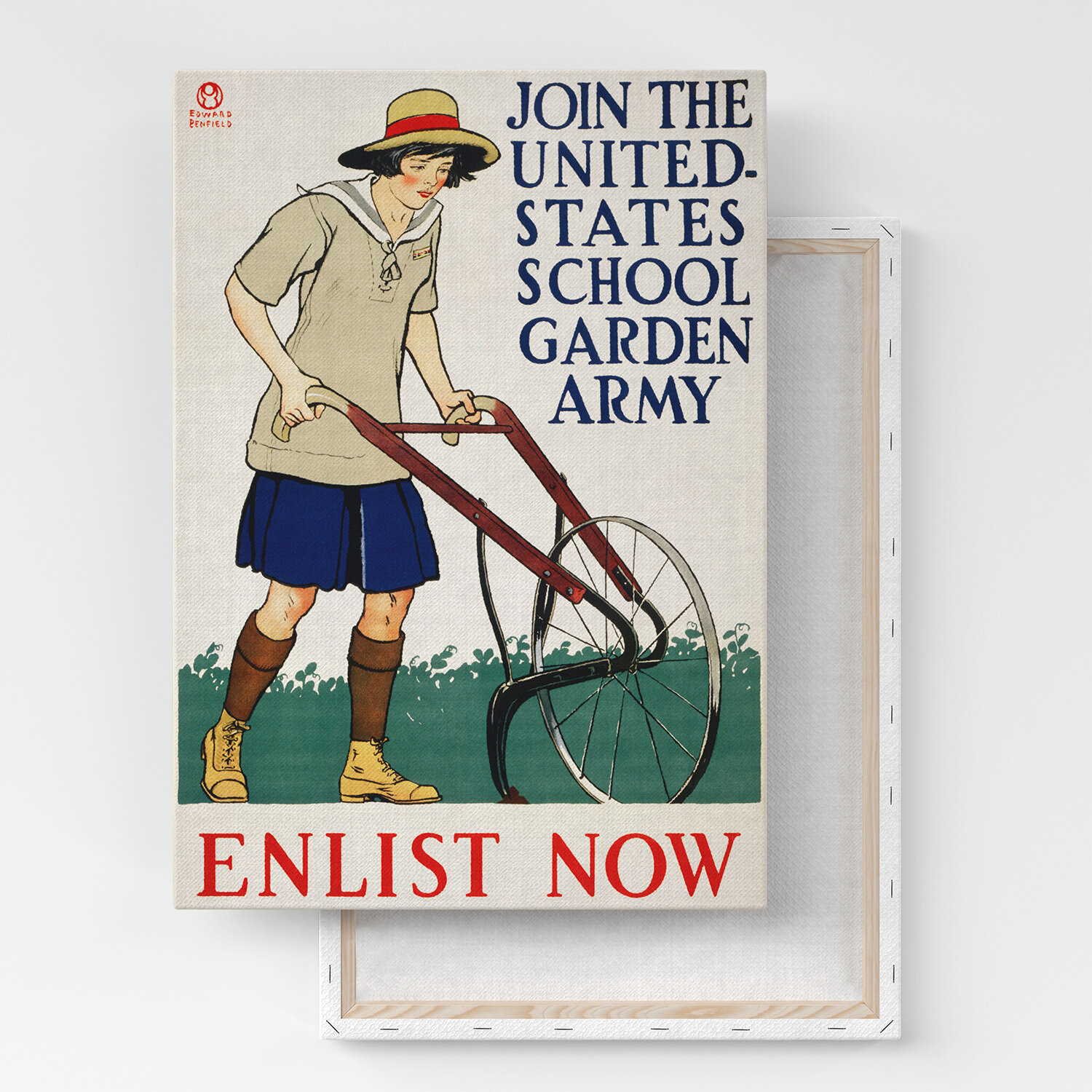 Картина на холсте, репродукция / Эдвард Пенфилд - Join the United States school / Размер 60 x 80 см