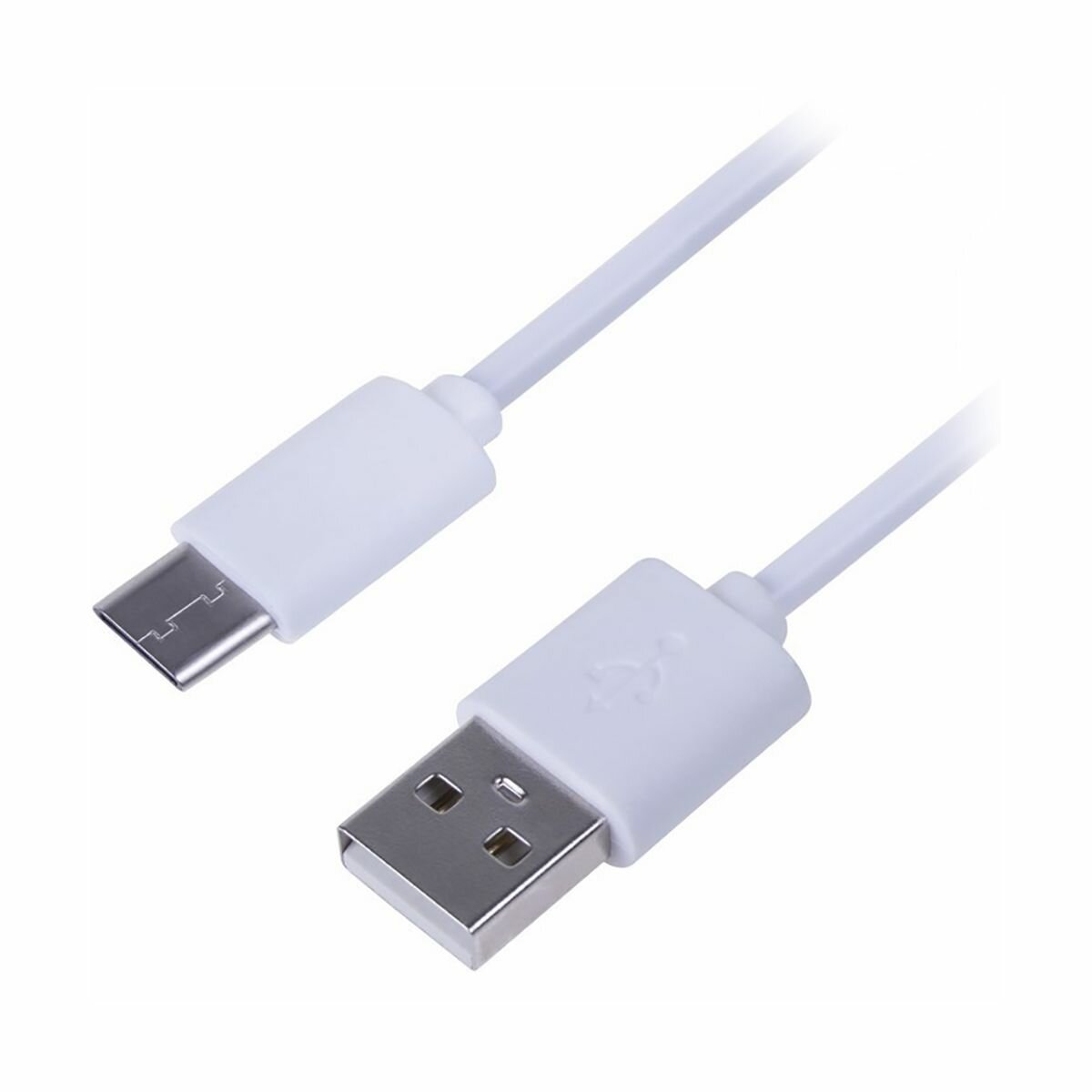 Кабель USB TYPE-C 1 М в ПВХ оплетке "REXANT", белый/ зарядка