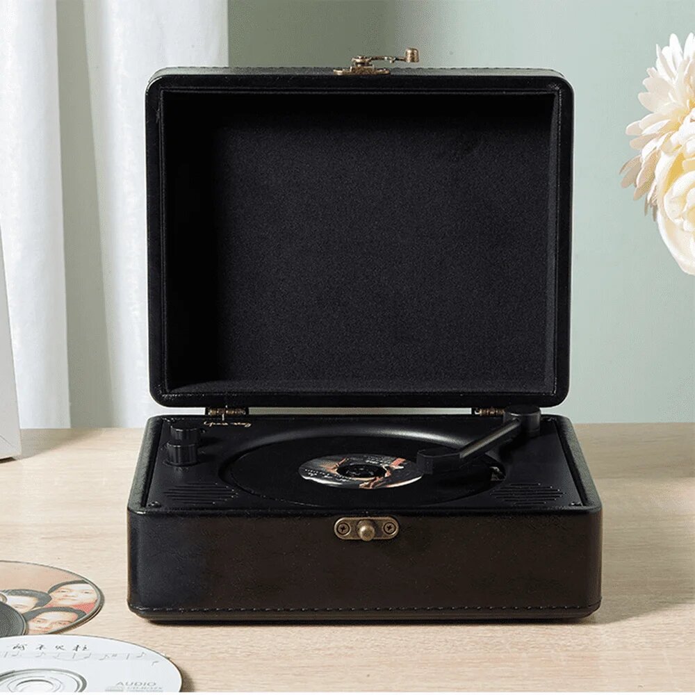 CD-плеер с Bluetooth - Ретро настольные CD-плееры для дома CD-плеер с динамиками, встроенными в HiFi Bluetooth 5.0 FM-поддержка AUX/USB разъем для наушников CD-плеер переносной для детей