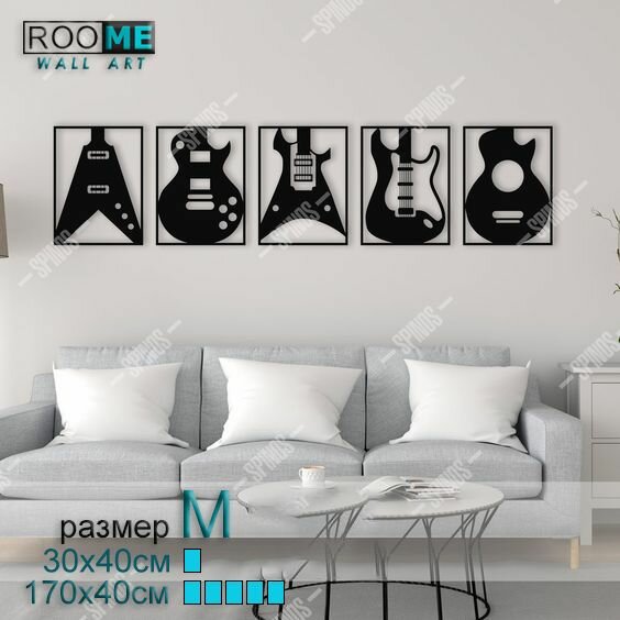 Панно настенное Гитары