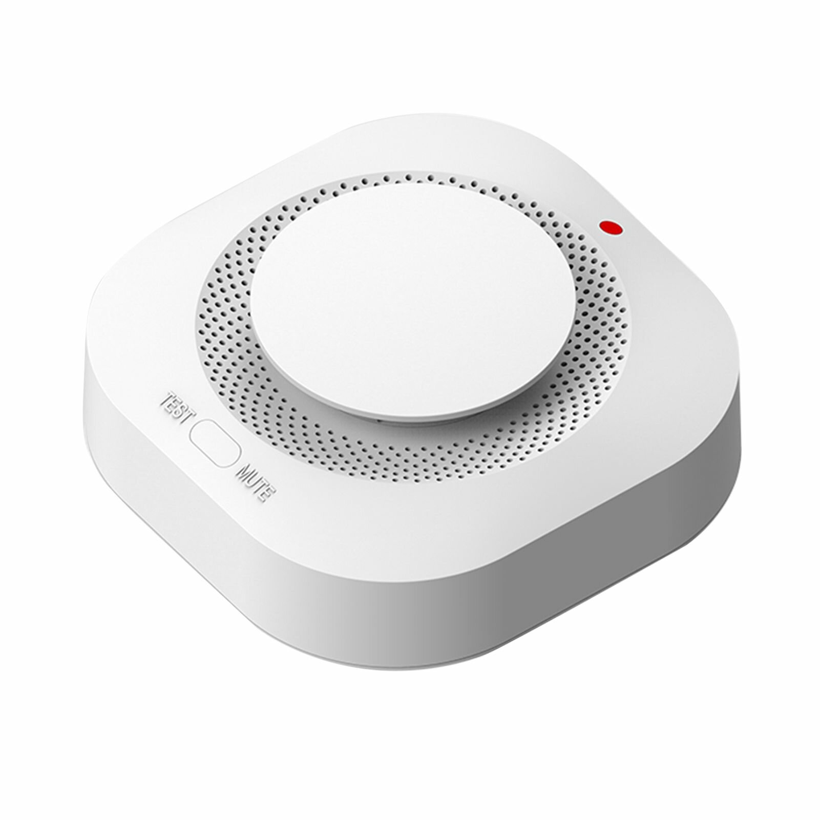 Детектор дыма TUYA, беспроводной датчик дыма белого цвета, высокочувствительный