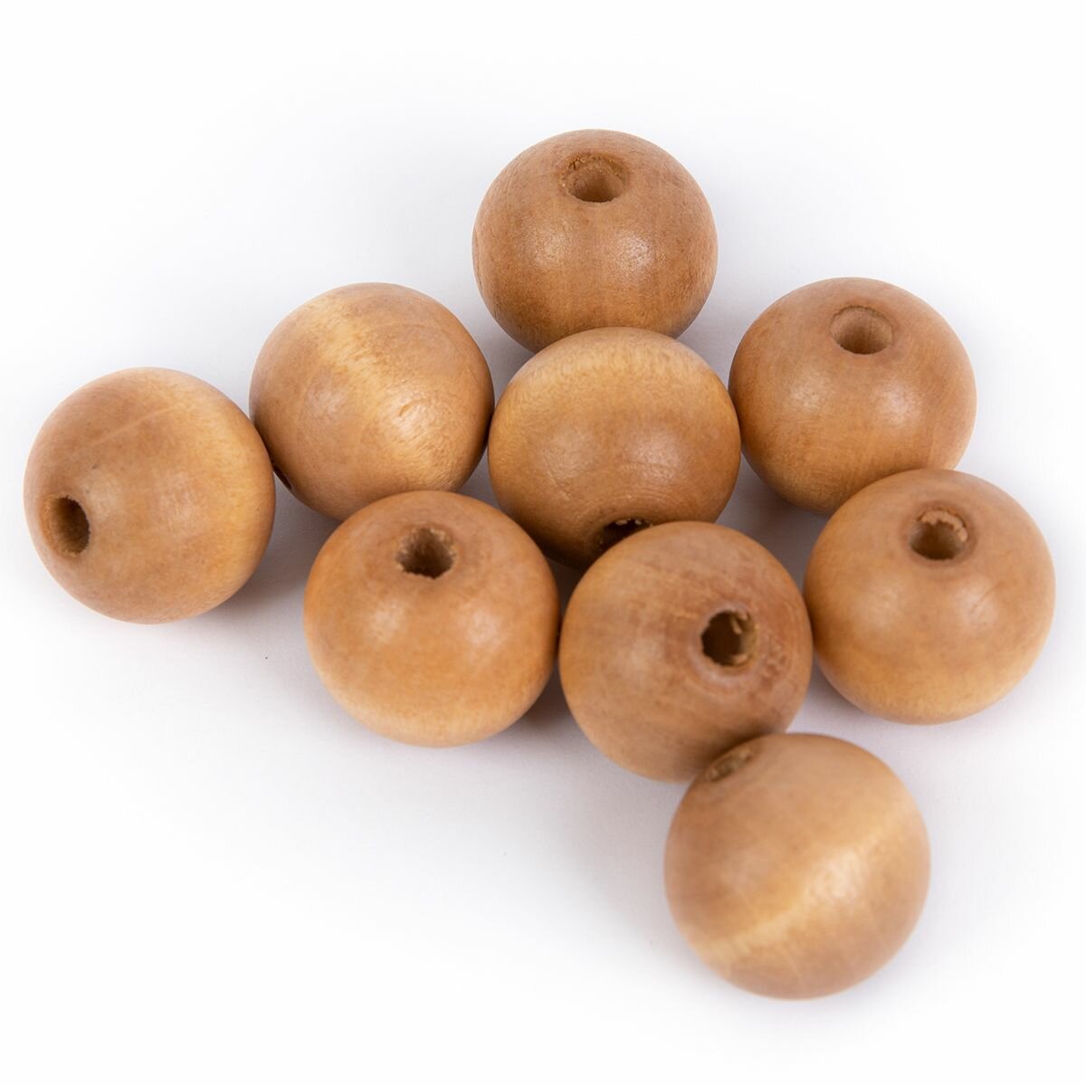 Бусины деревянные для рукоделия Zlatka HWBD-25 25 мм 10 уп по 40 г тёмное дерево