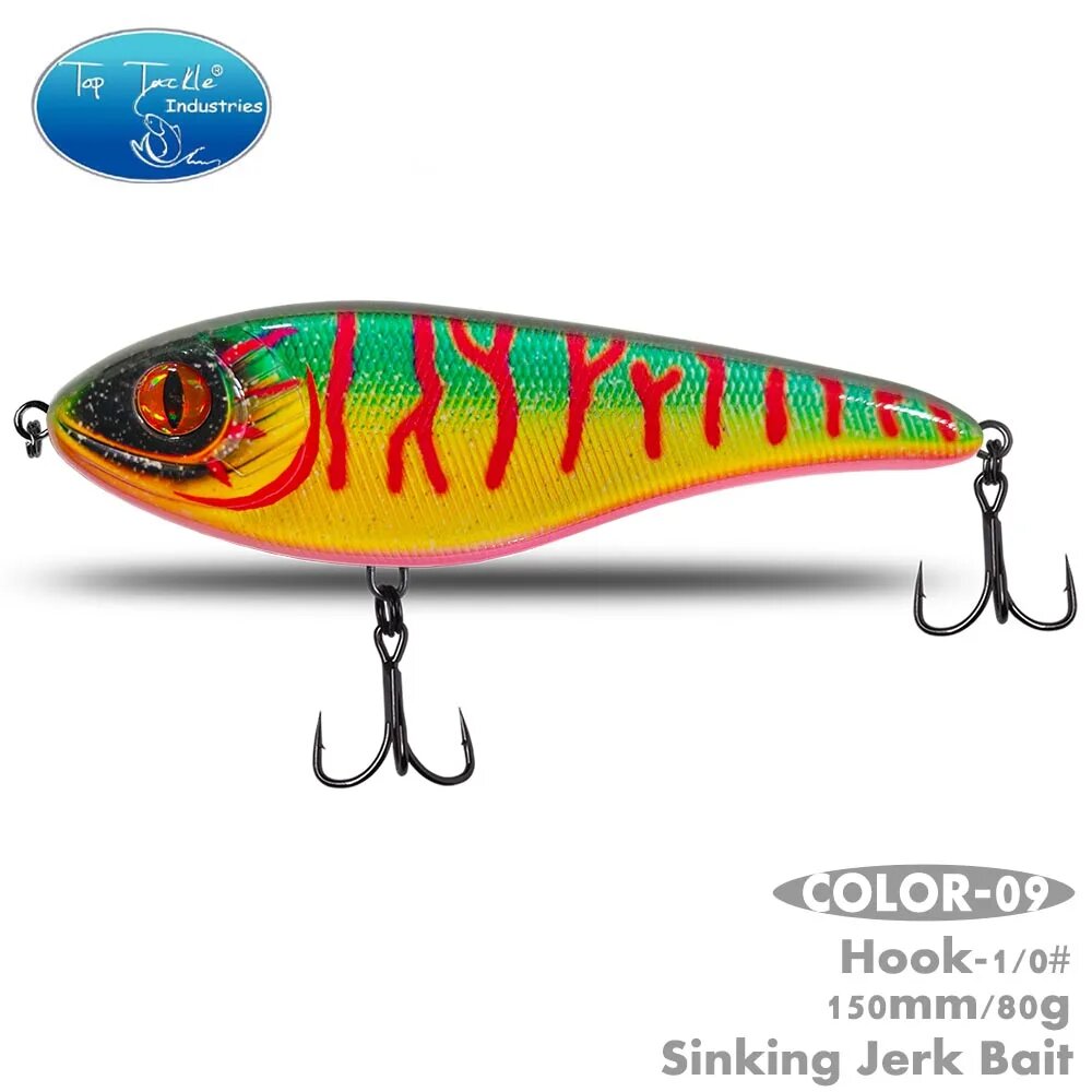 Top Tackle Industries Джеркбейт Color-02, 150 мм, 80 г