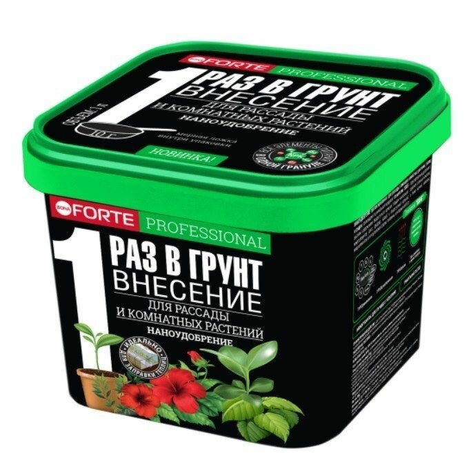 Наноудобрение Bona Forte для комнатных, саженцев, рассады, теплиц (1 л)