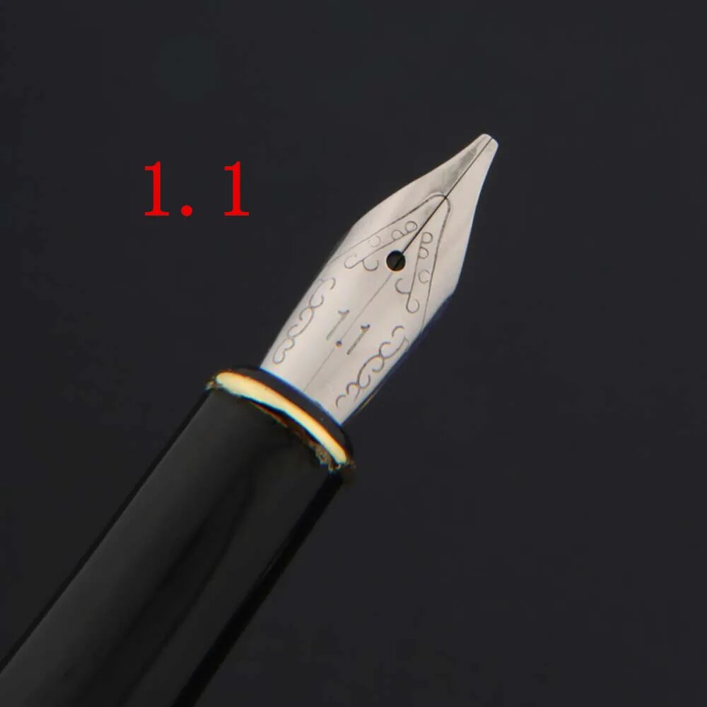 Перьевая ручка Jinhao виниловая голубая золотая для каллиграфии 1.1 pen