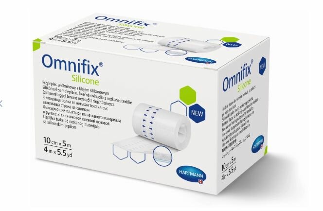 Пластырь omnifix silicone фиксирующий 10 смx5 м из нетканого материала в рулоне