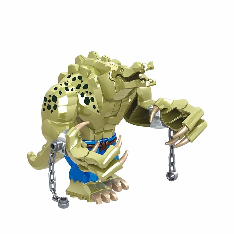 Абс пластиковая игрушка для детей - Киллер Крок - сборная модель для взрослых из мелких деталей.