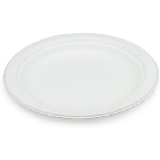 Тарелка Комус одноразовая биоразлагаемая D=180 мм, 50шт/уп