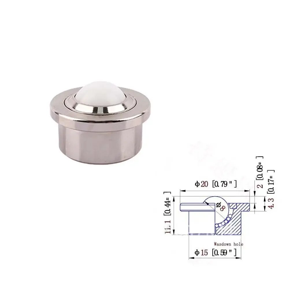 Металлические шариковые ролики для мебели