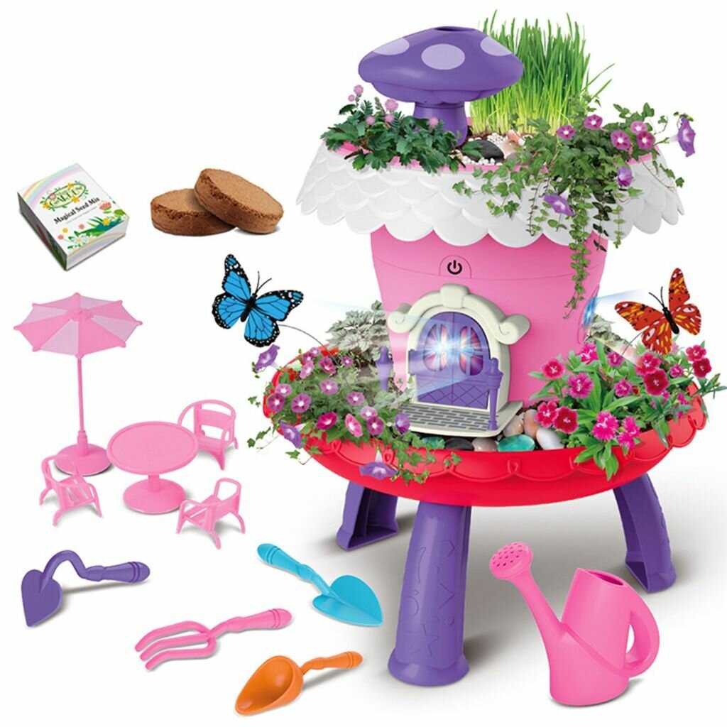 Дети притворяются инструменты, музыка и легкие дети сад посадка цветочных игрушек набор ролевой игры фермеров Раннее образование