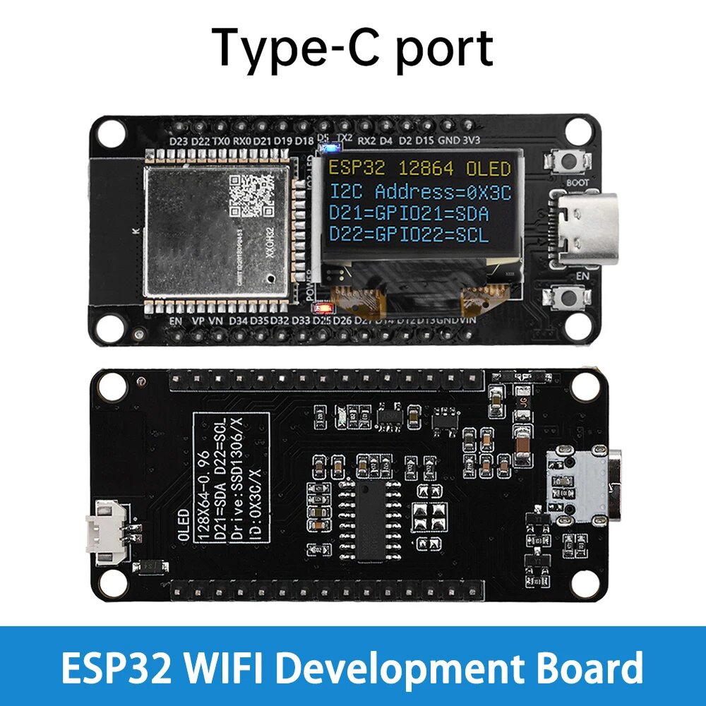 ESP32 WiFi Development Board Type C