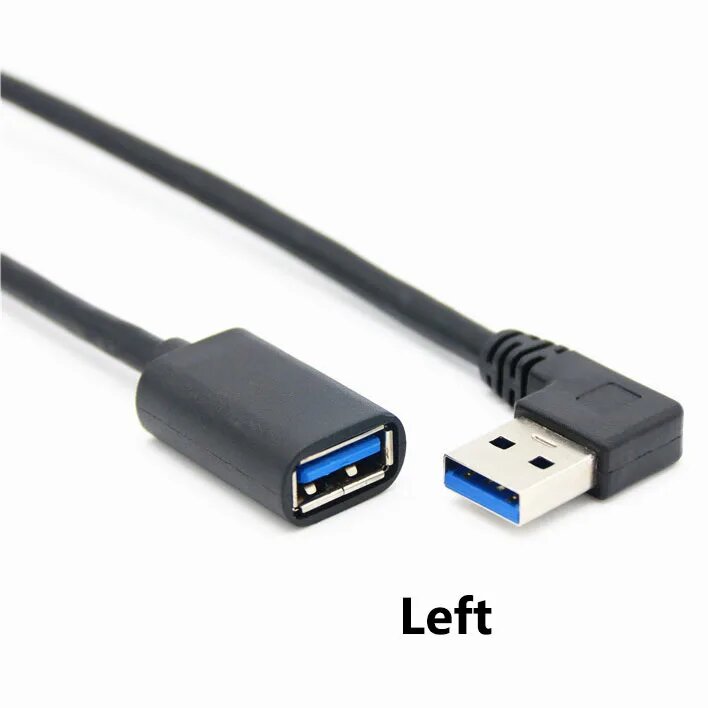 USB 3.0 угловой кабель, 0.2m, Left