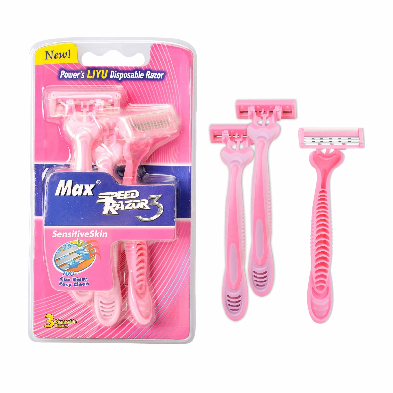 Оригинальная бритва MAX Triple Blades Lady Razor 3 шт, бритва для бикини, женская бритва, безопасная женская эпиляция