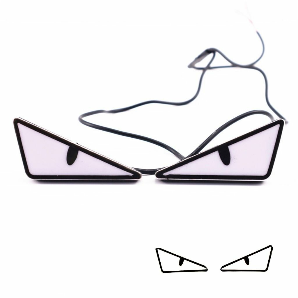 Светодиодные фары для мотоцикла "Глаза монстра"