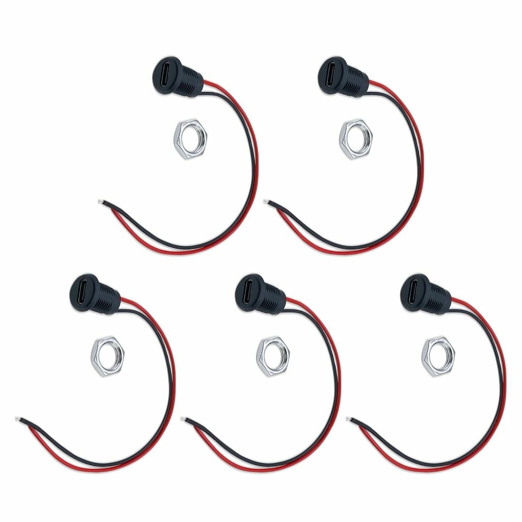 1 комплект из 5 сварочных проволок типа C 2P со стопорными наружными винтовыми зубьями-черная без клеммы