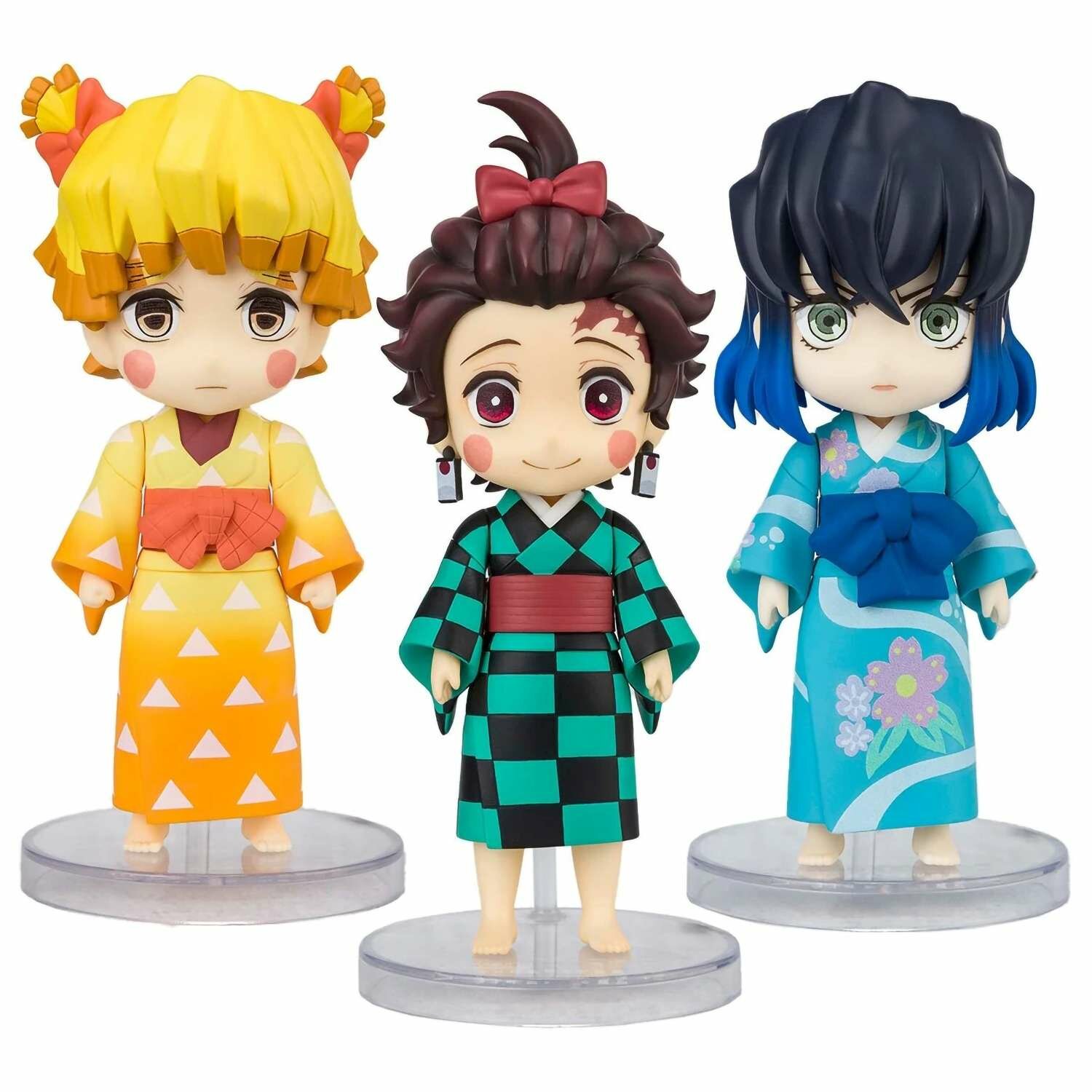 Набор из 3-х фигурок Figuarts Mini Клинок Рассекающий Демонов Сумико, Зенко и Иноко 2639677