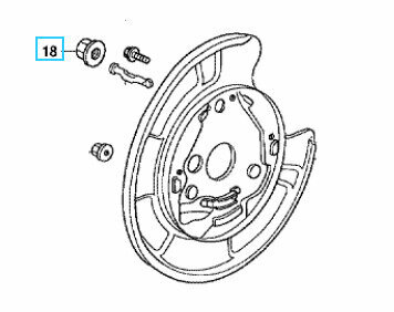 Гайка с фланцем 16мм; Артикул Honda: 90382SP0003 (Оригинал)
