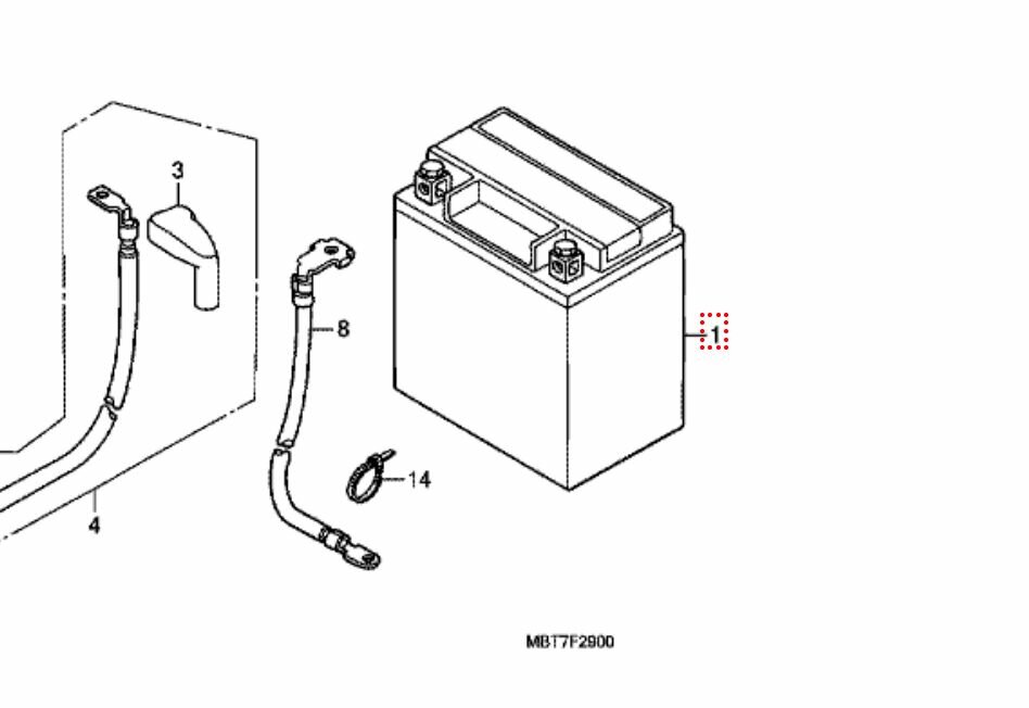 Аккумуляторная батарея YTX20A-BS (Оригинал)