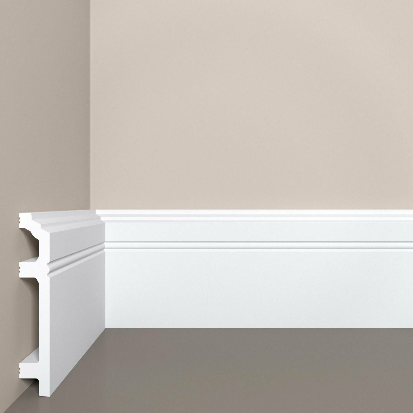 Плинтус напольный Bello Deco П12 ударопрочный, размер 2000*120*20 мм