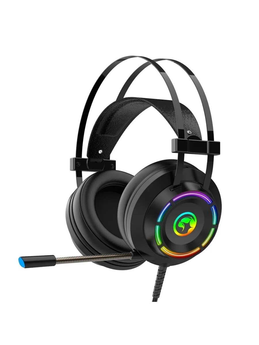 Игровые наушники с микрофоном для компьютера, наушники для ПК