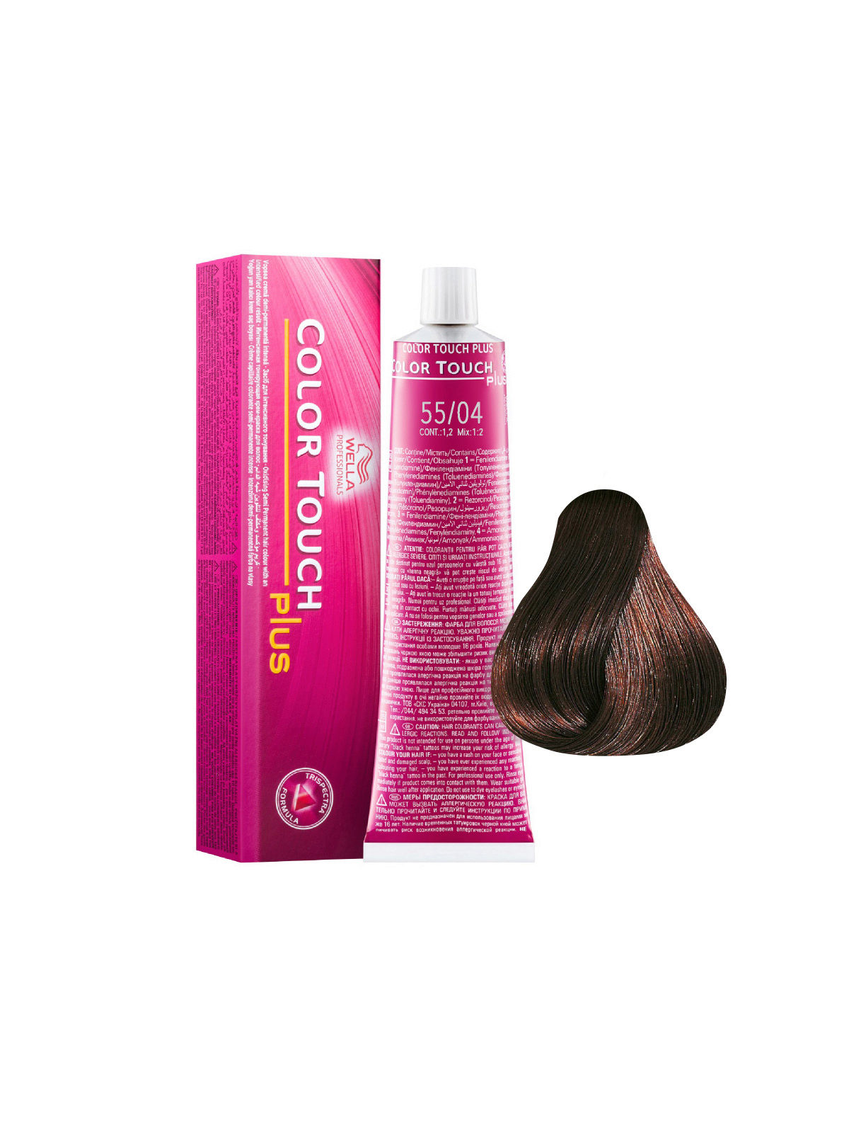 Wella Color Touch Plus 55/04 - Тонирующая краска без аммиака бренди 60 мл