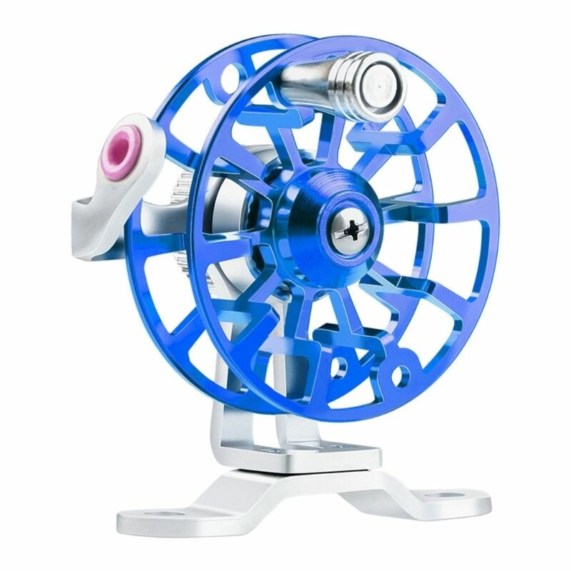 Катушка Fly, цельнометаллическая рыболовная катушка 53 мм/50 г с модернизированным основанием, легкая мини-колесная снасть для ловли форели и щуки